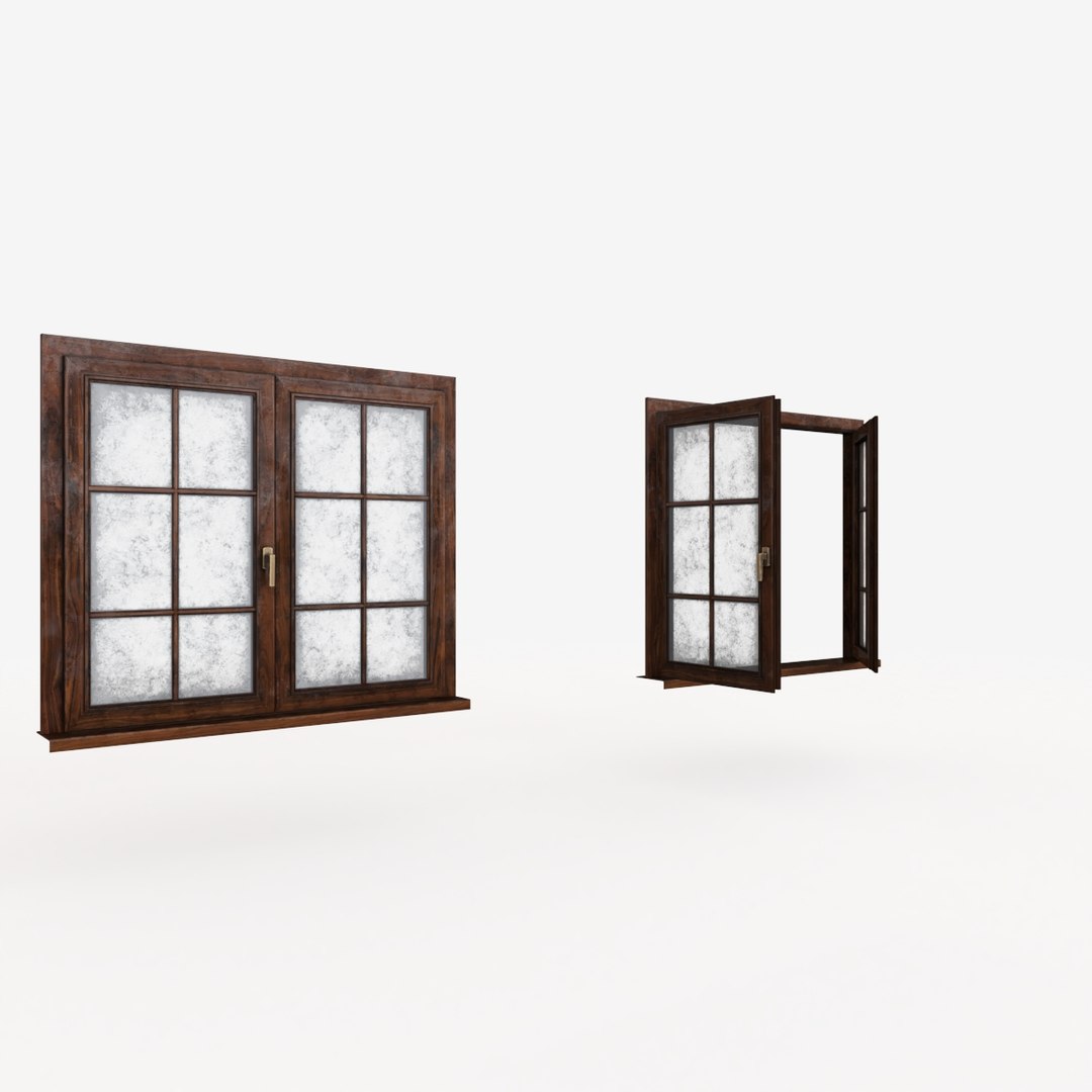Old Window 24001 3D Model - TurboSquid 2206634