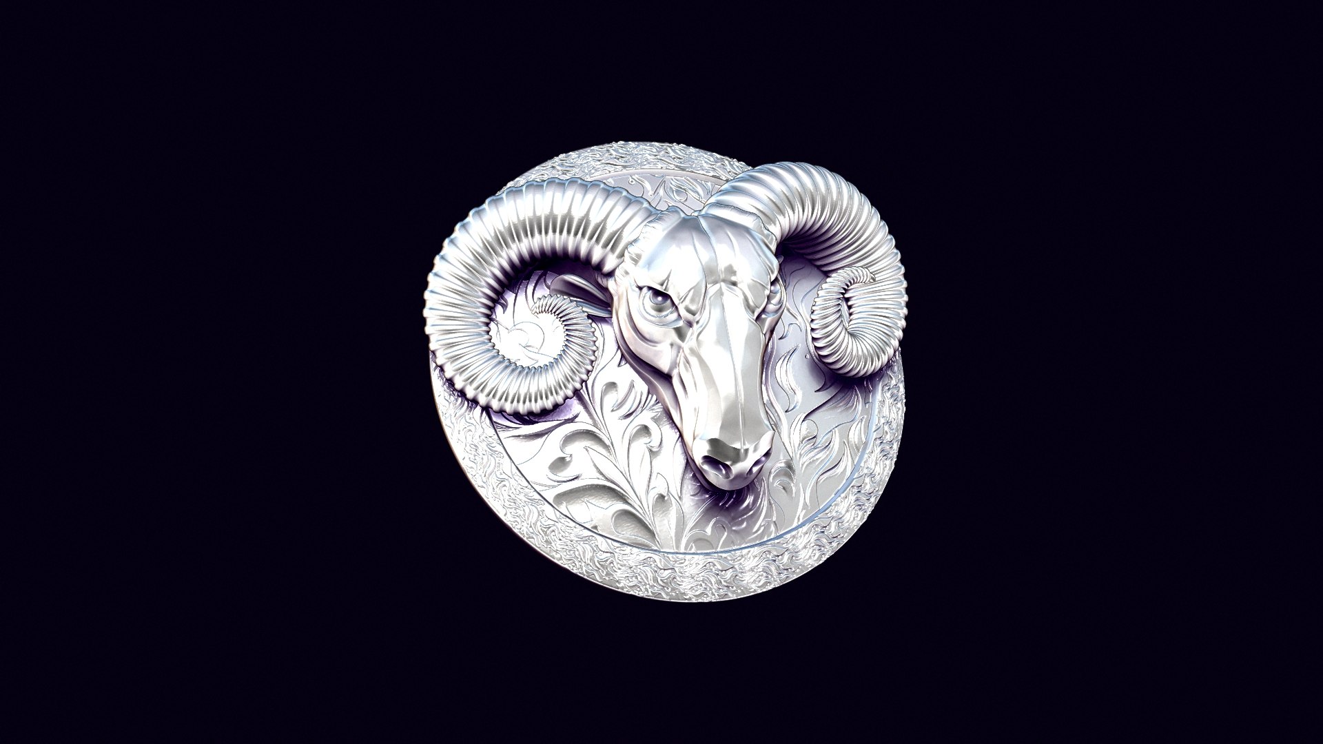 3D ARIES MEDALLION For Casting - TurboSquid 2046857