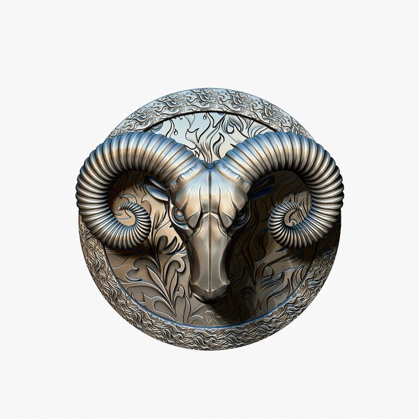 3D ARIES MEDALLION for casting - TurboSquid 2046857