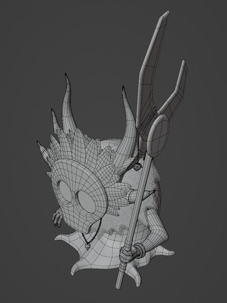 3D model Shaman the Firemaker character PBR low-poly Low-poly 3D model ...