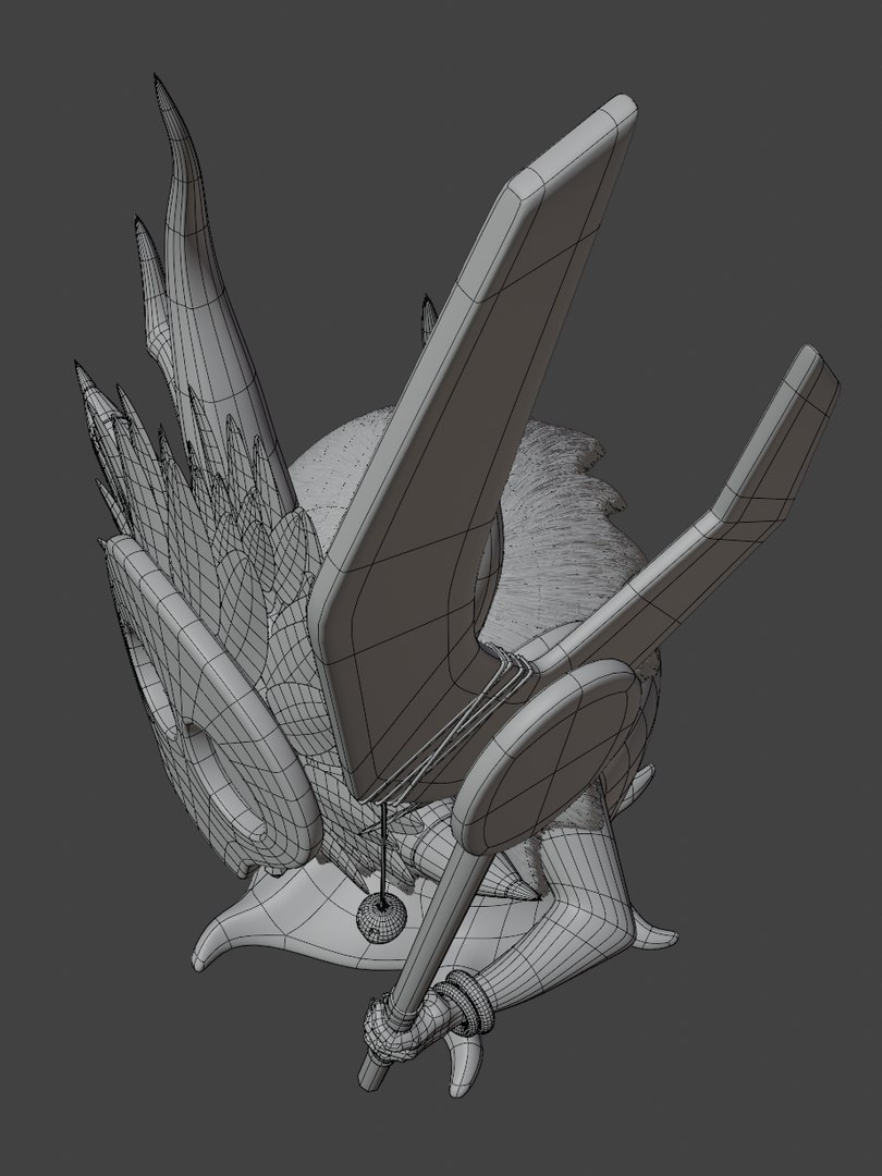 3D Model Shaman The Firemaker Character PBR Low-poly Low-poly 3D Model ...