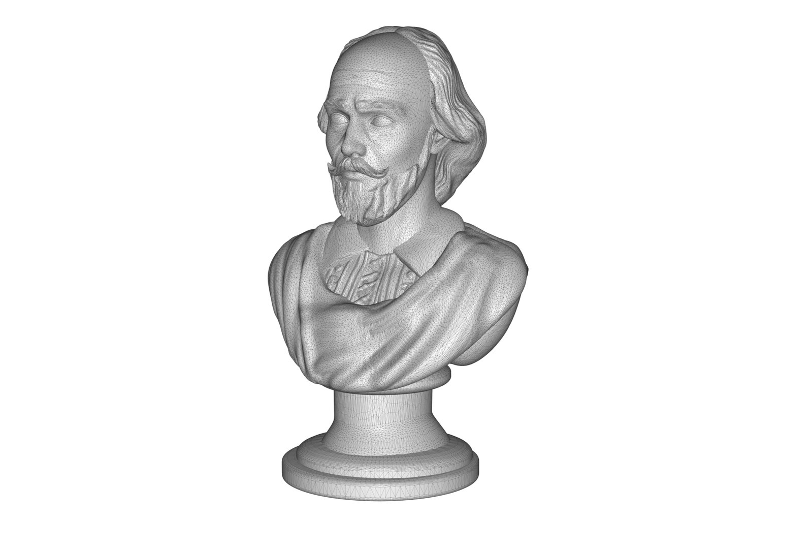 3D William Shakespeare Bust - TurboSquid 2238109