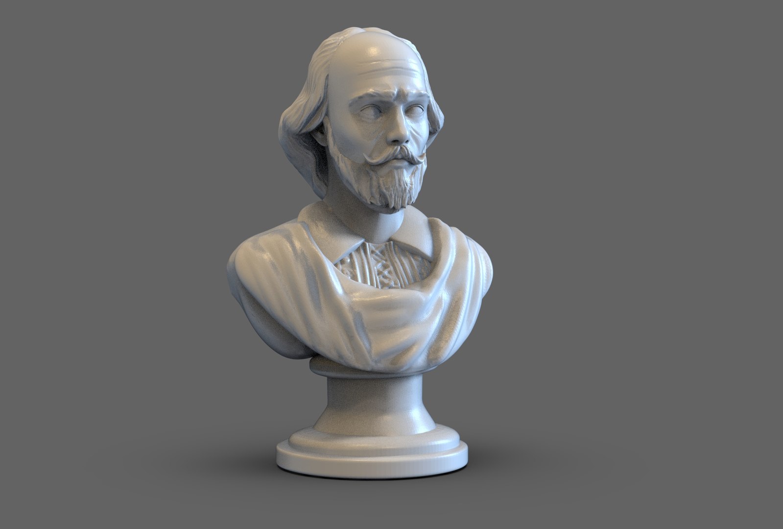 3D William Shakespeare Bust - TurboSquid 2238109