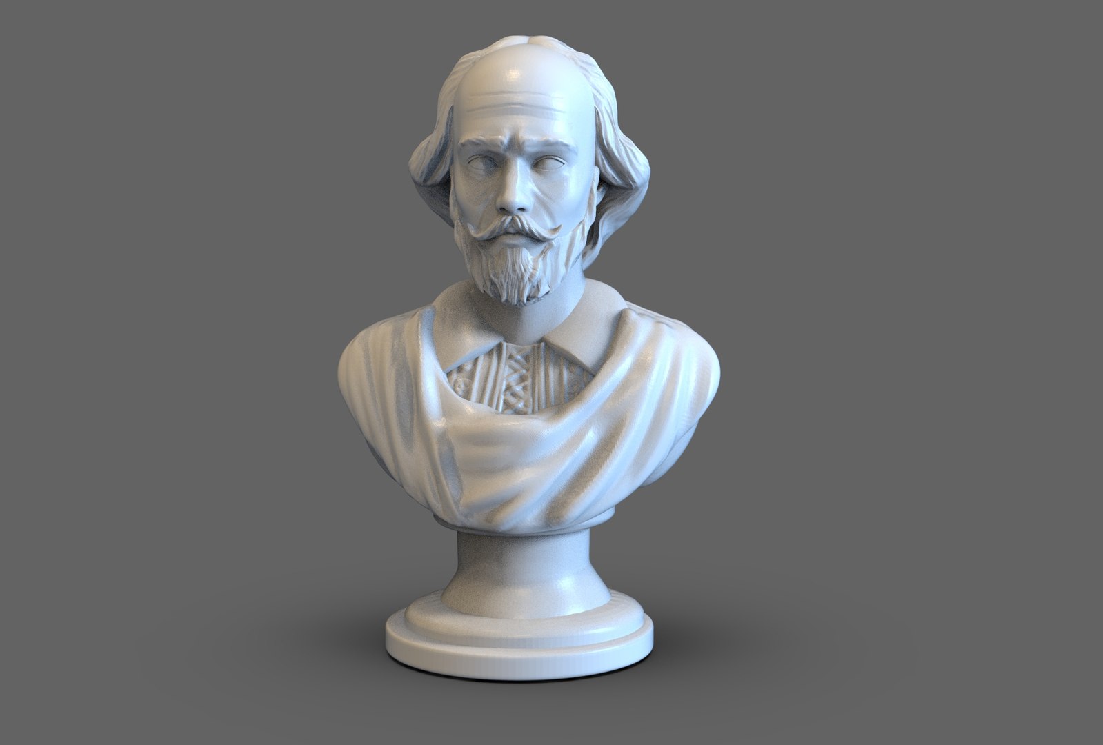 3D William Shakespeare Bust - TurboSquid 2238109