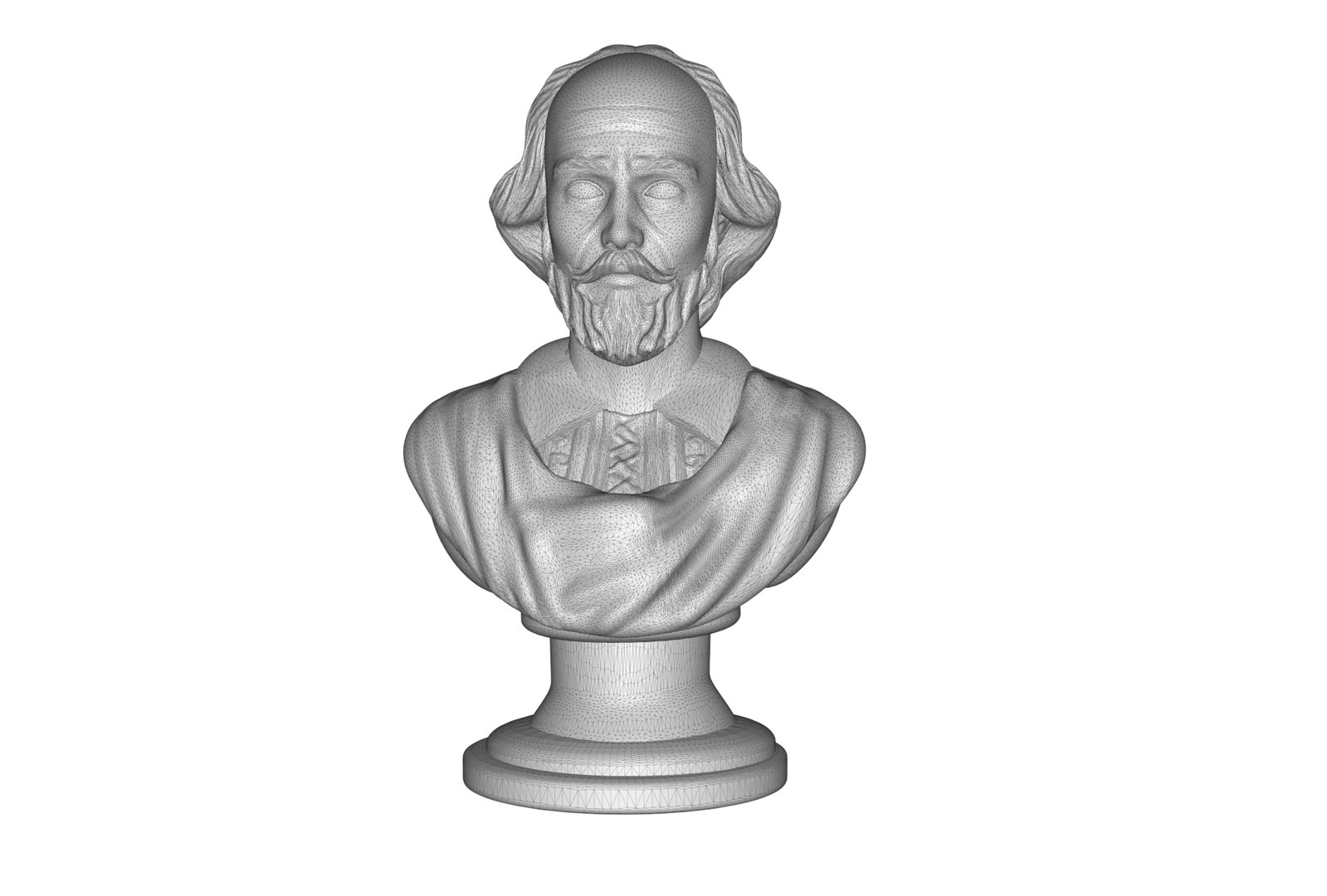 3D William Shakespeare Bust - TurboSquid 2238109