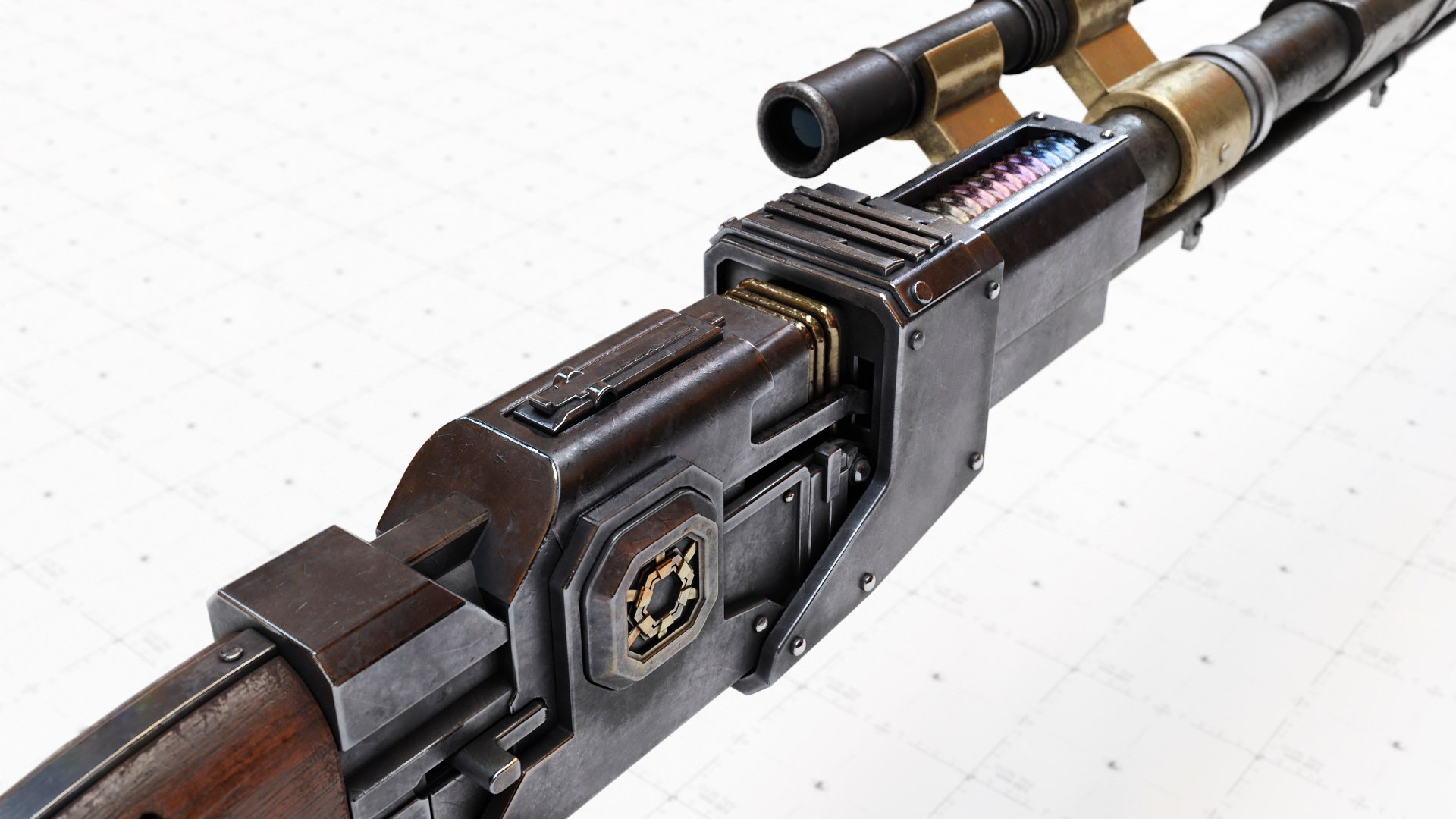 Mandalorian Amban Rifle - Model - TurboSquid 1589359