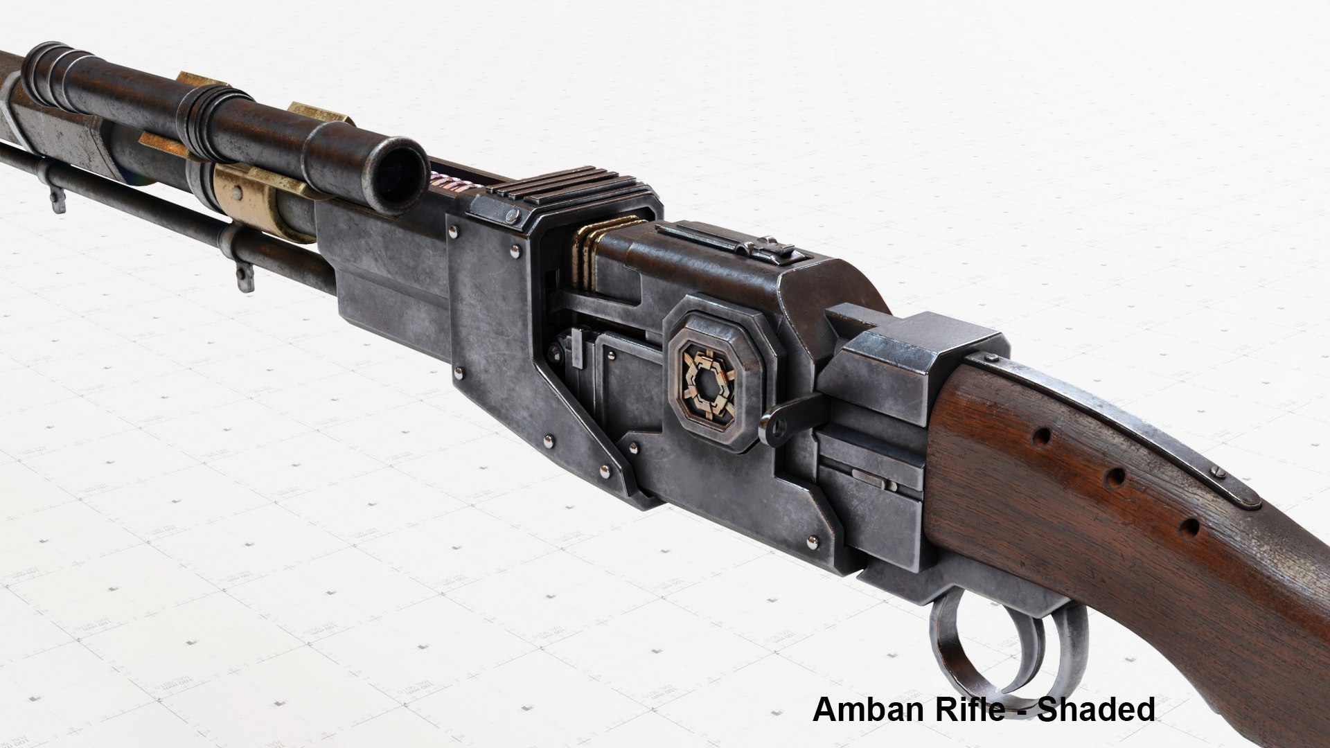 Mandalorian Amban Rifle - Model - TurboSquid 1589359