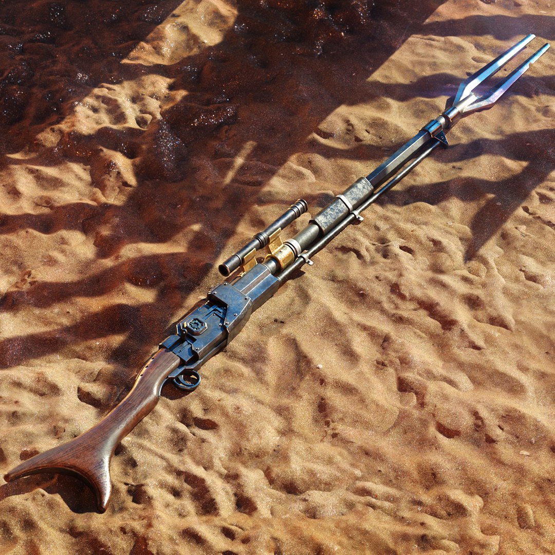 Mandalorian Amban Rifle - Model - TurboSquid 1589359