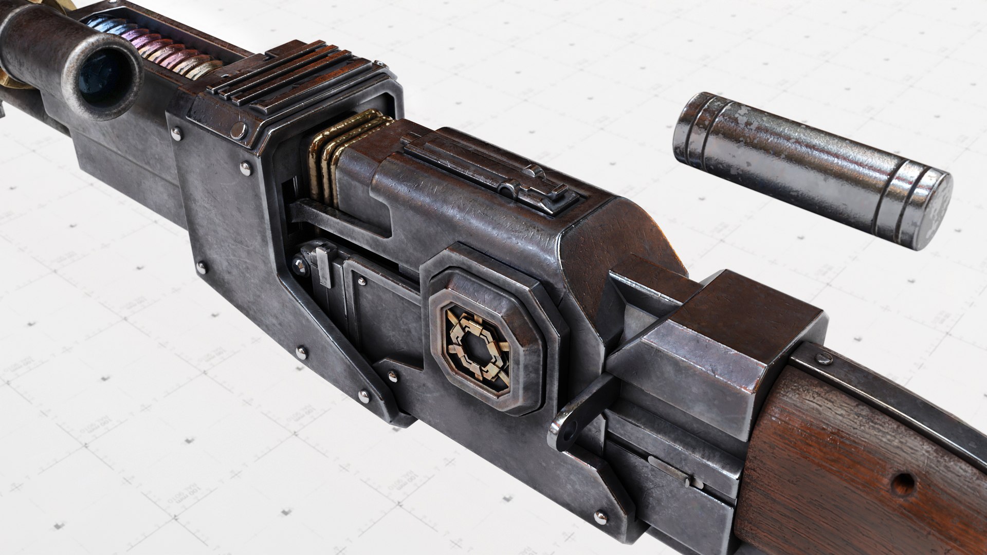 Mandalorian Amban Rifle - Model - TurboSquid 1589359