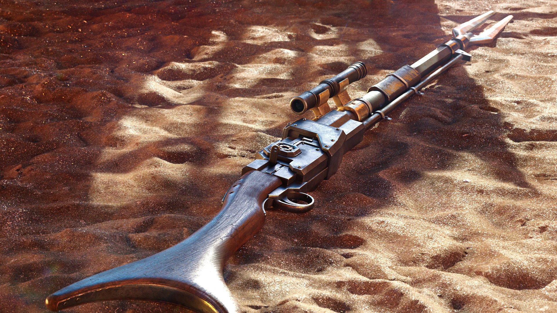 Mandalorian Amban Rifle - Model - TurboSquid 1589359