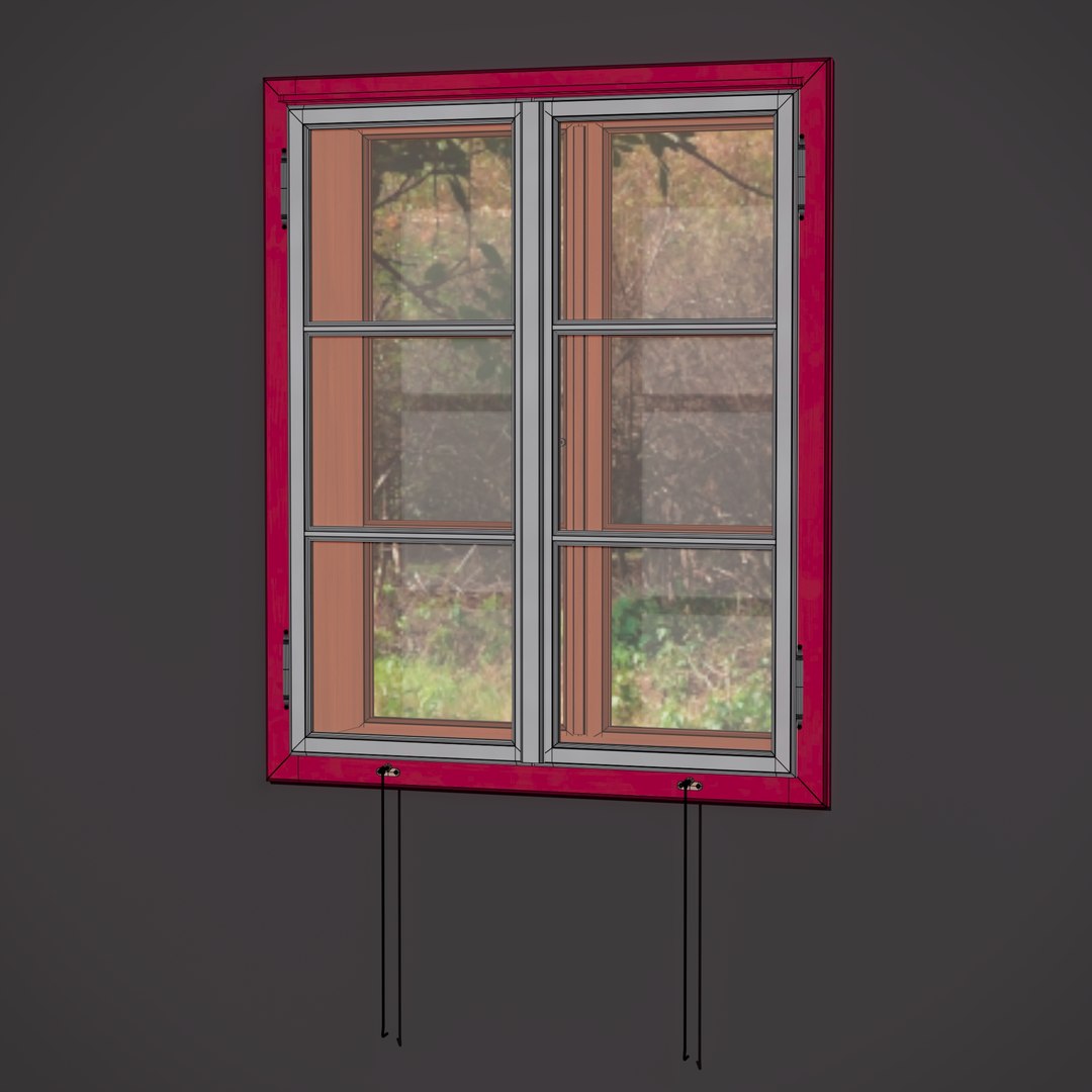 3D Wood Window 4 - TurboSquid 2163502