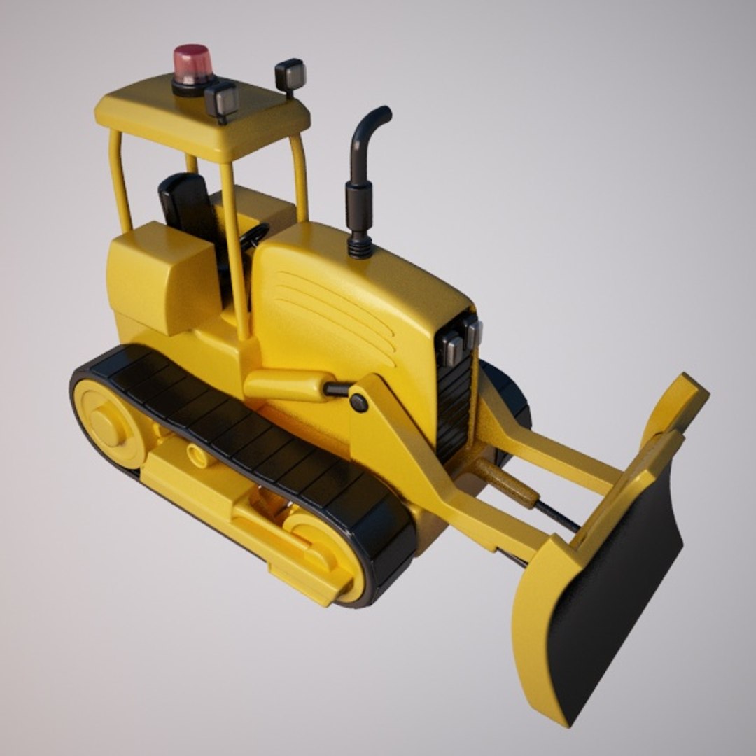Bulldozer Dozer 3d Max