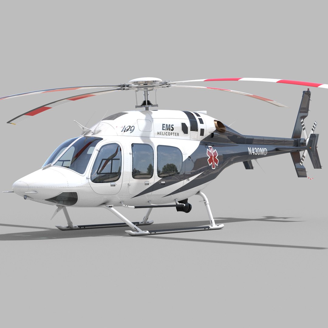 3d Model Bell 429 Ems