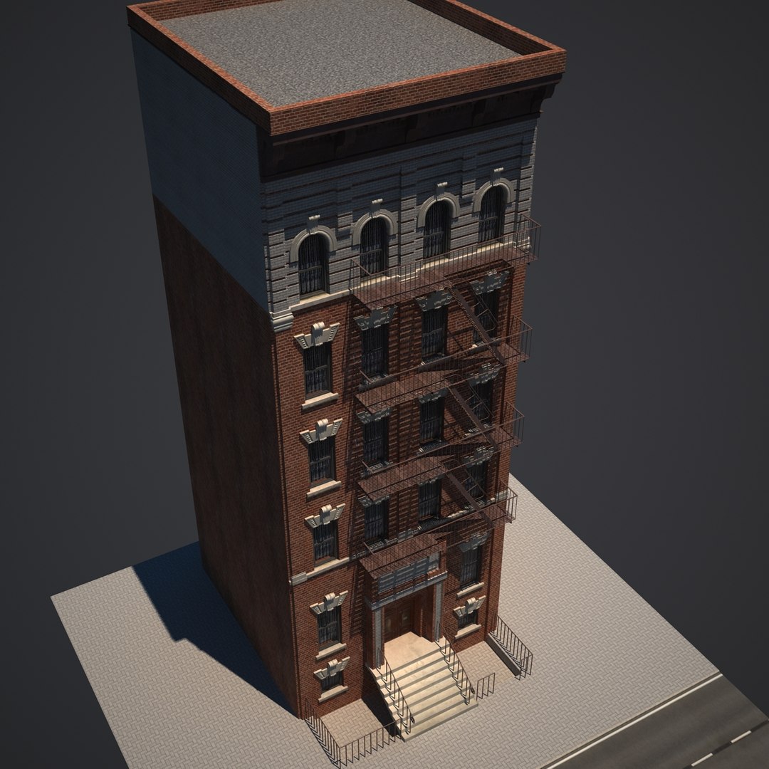 3d Old Building 07 Model