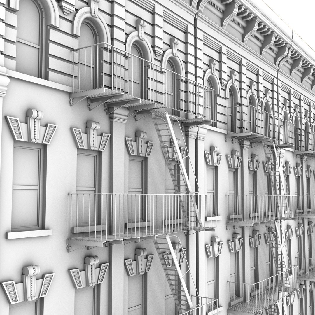 3d Old Building 07 Model