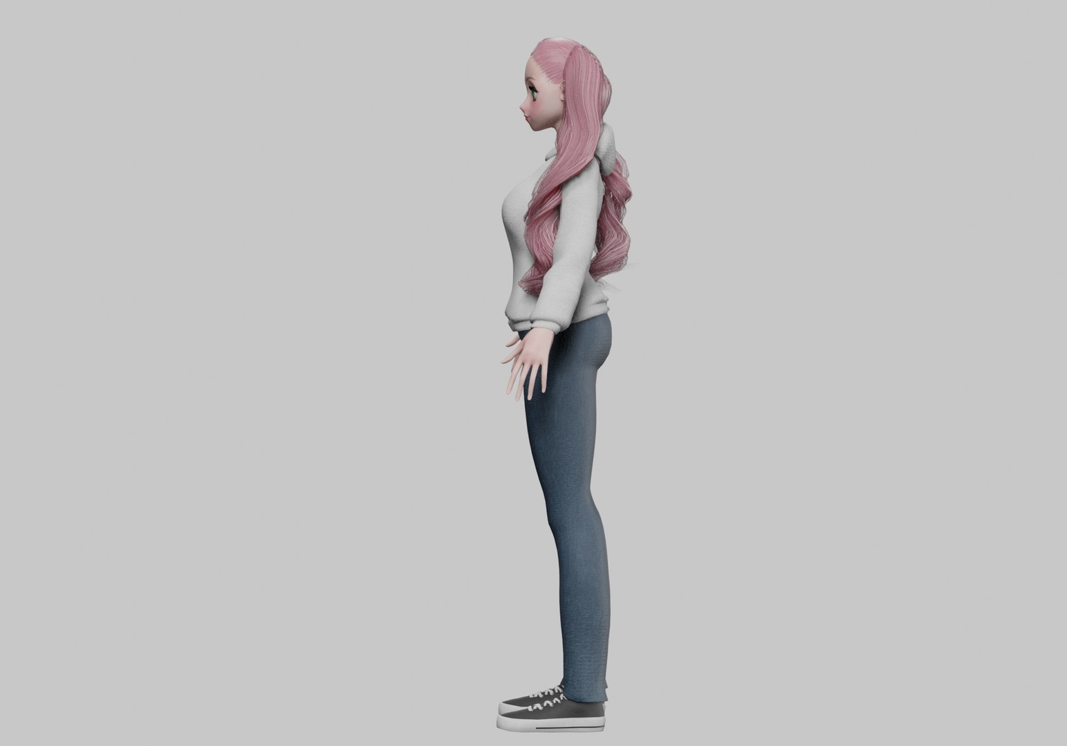 Anime Basic Girl V37354 3D - TurboSquid 2269149
