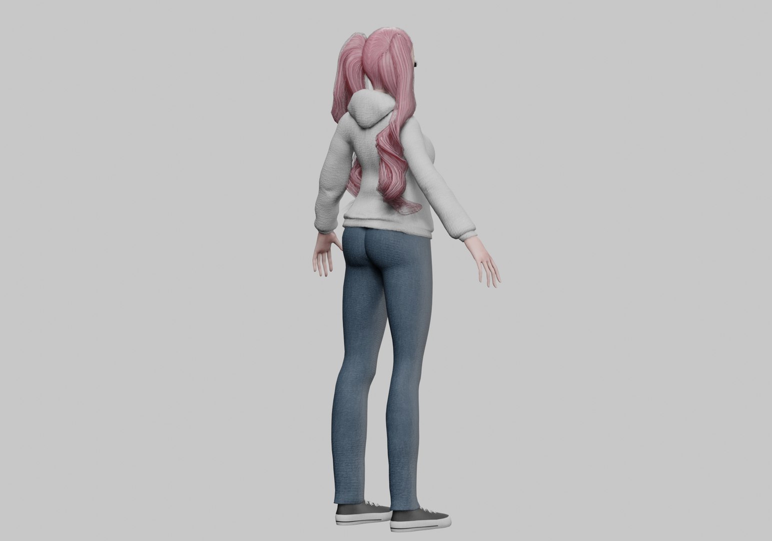 Anime Basic Girl V37354 3D - TurboSquid 2269149