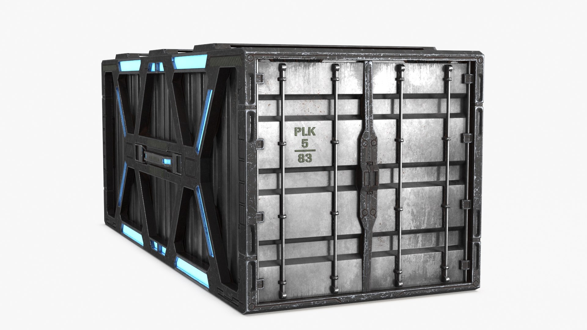 3D Sci-fi Container set of 3 v1 - TurboSquid 2111736