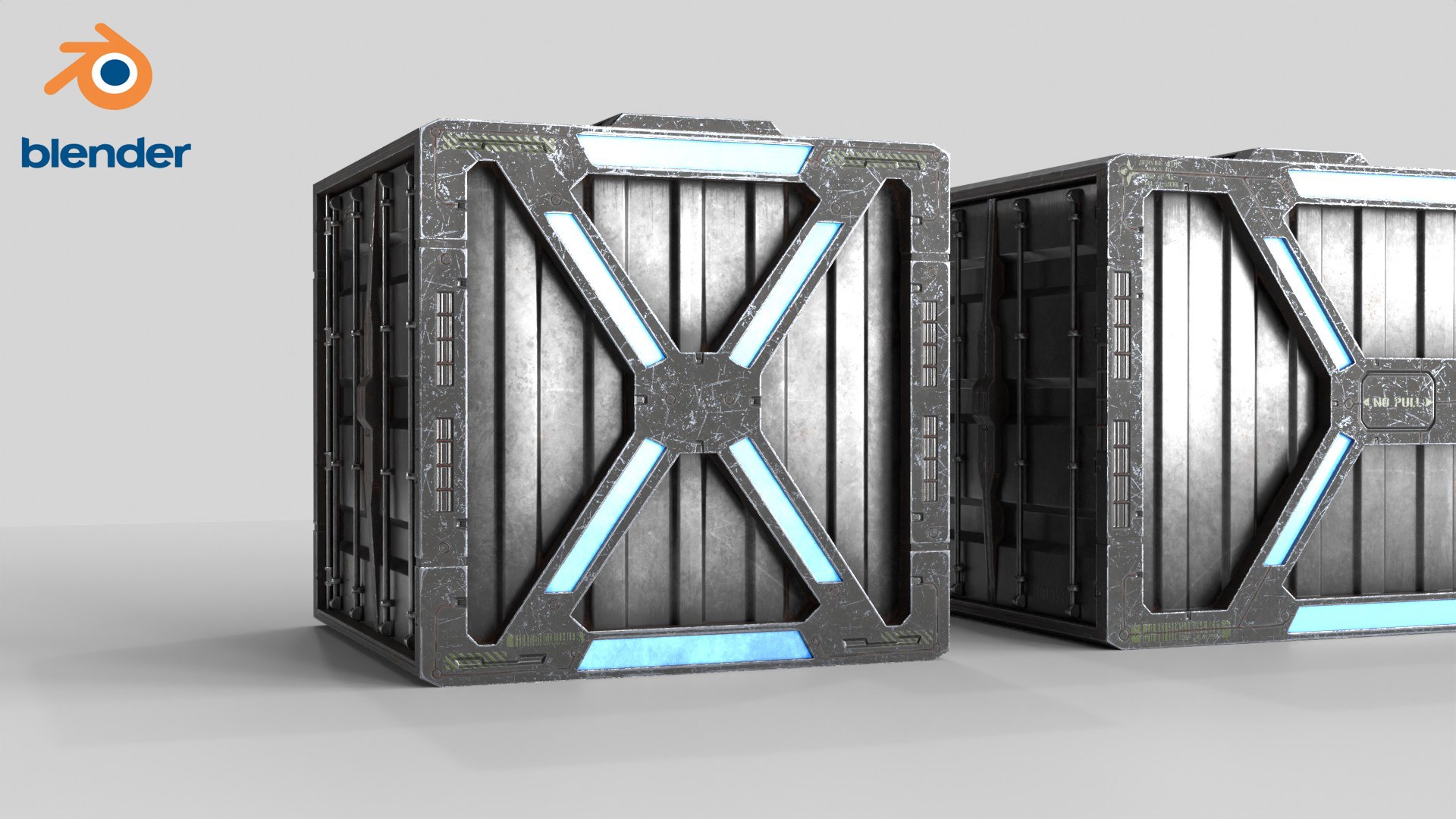 3D Sci-fi Container set of 3 v1 - TurboSquid 2111736