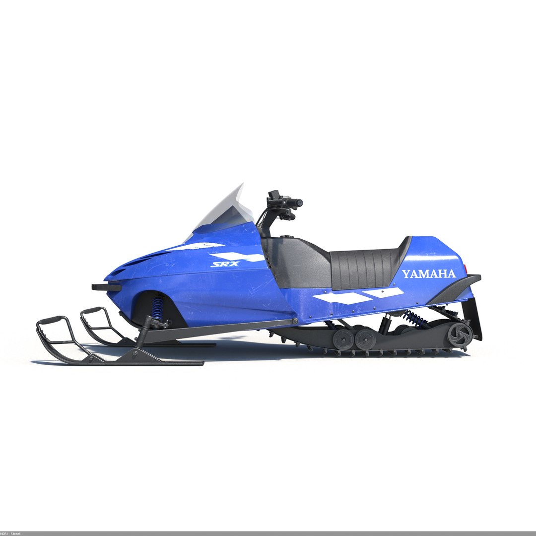 3D Snowmobile Yamaha SRX 100 model - TurboSquid 2176362
