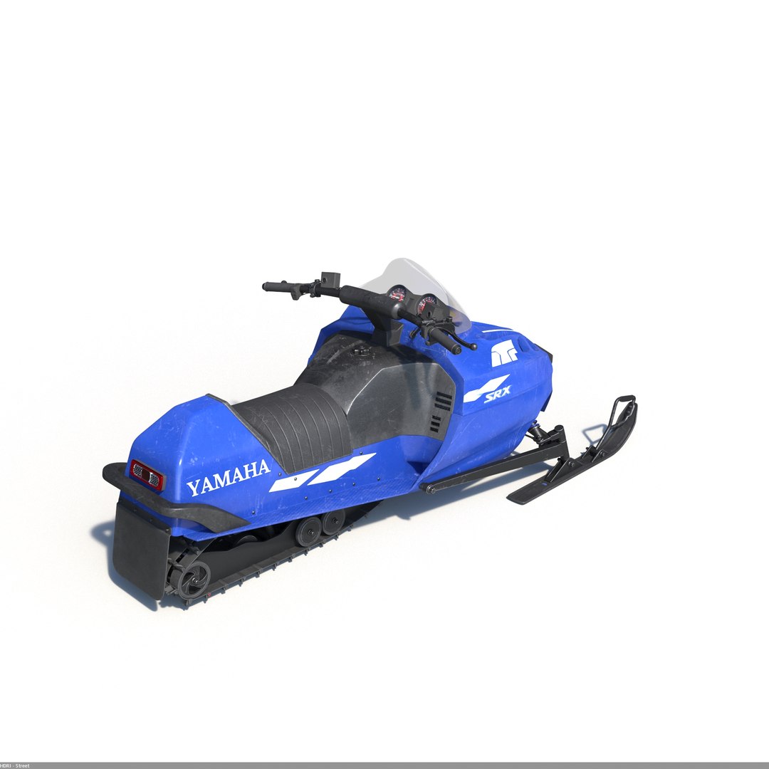 3D Snowmobile Yamaha SRX 100 model - TurboSquid 2176362
