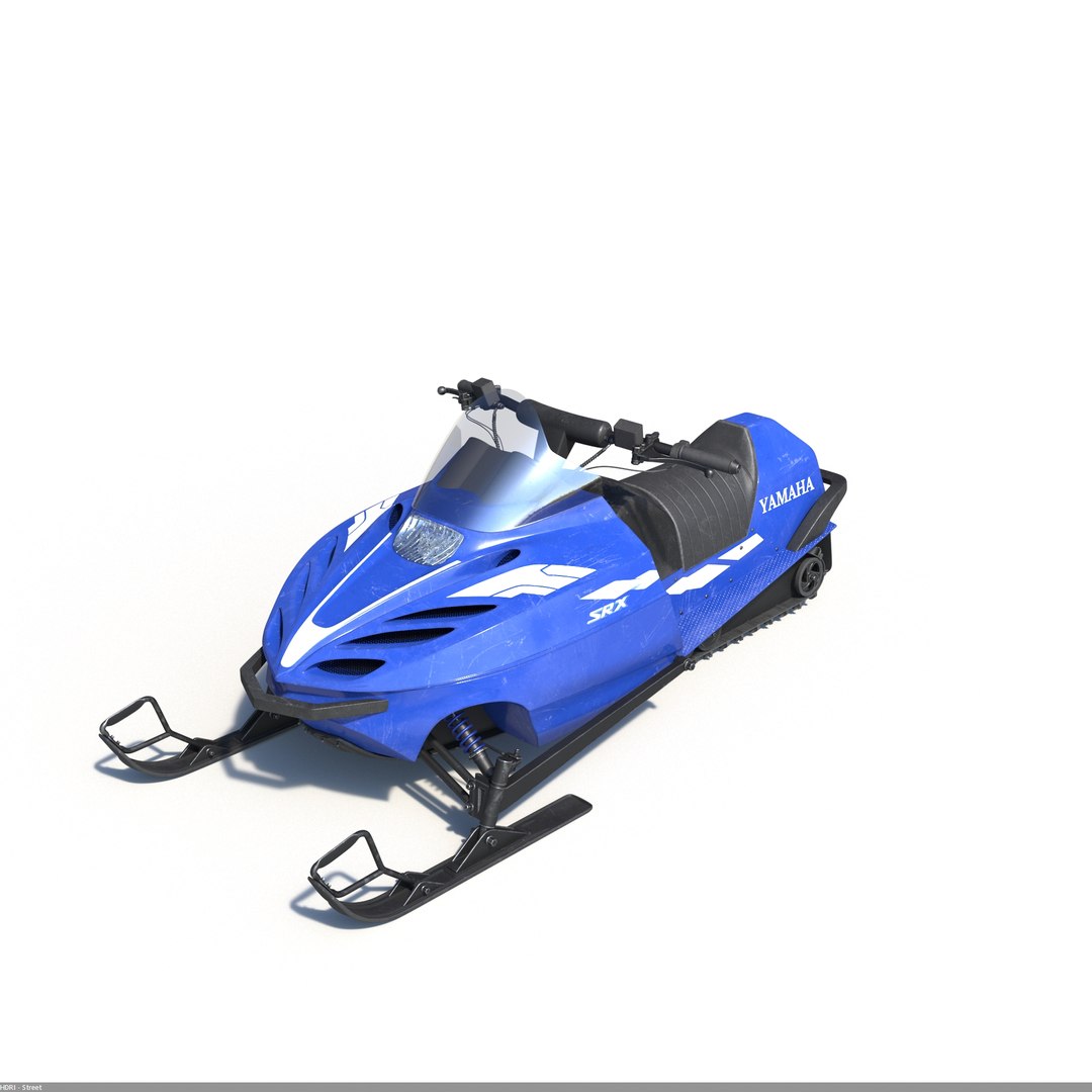 3D Snowmobile Yamaha SRX 100 model - TurboSquid 2176362