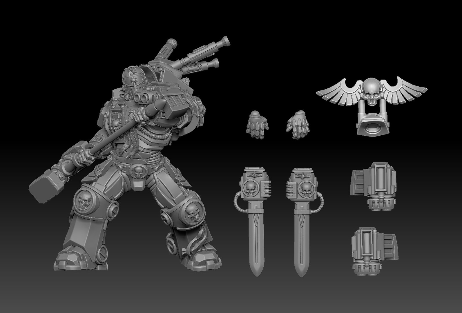 3D GREY KNIGHT TERMINATOR 2 - TurboSquid 2245667