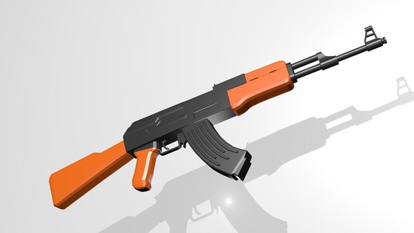 3D Low Poly AK-47 model - TurboSquid 1836965