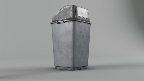 3D Trash bin and crumpled paper collection LowPoly PBR - TurboSquid 1713427