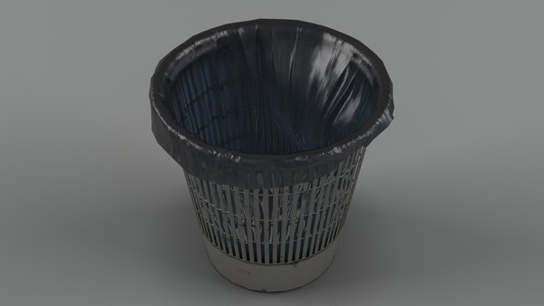 3D Trash bin and crumpled paper collection LowPoly PBR - TurboSquid 1713427