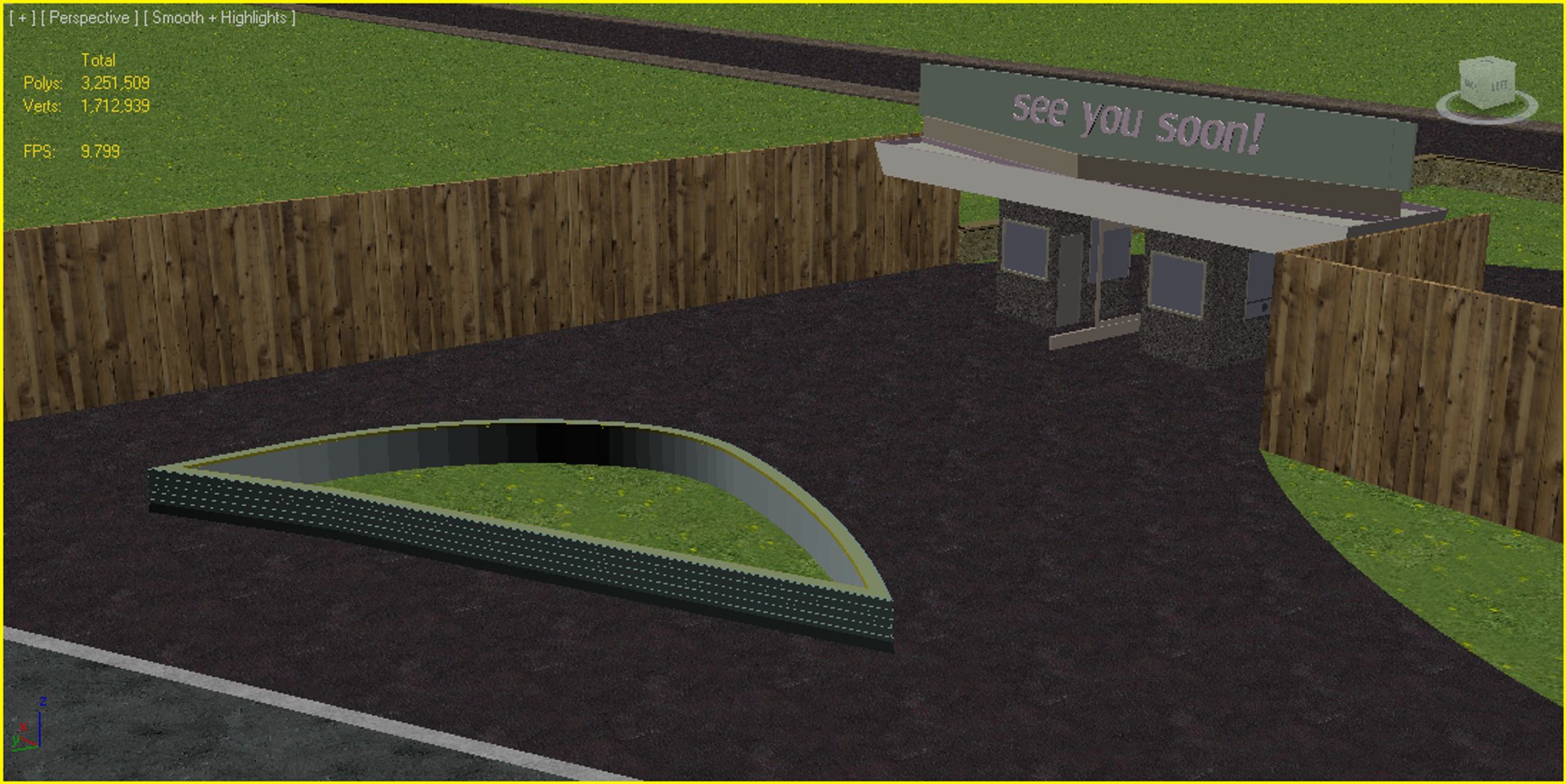 3d Model Classic Drive-in Theater