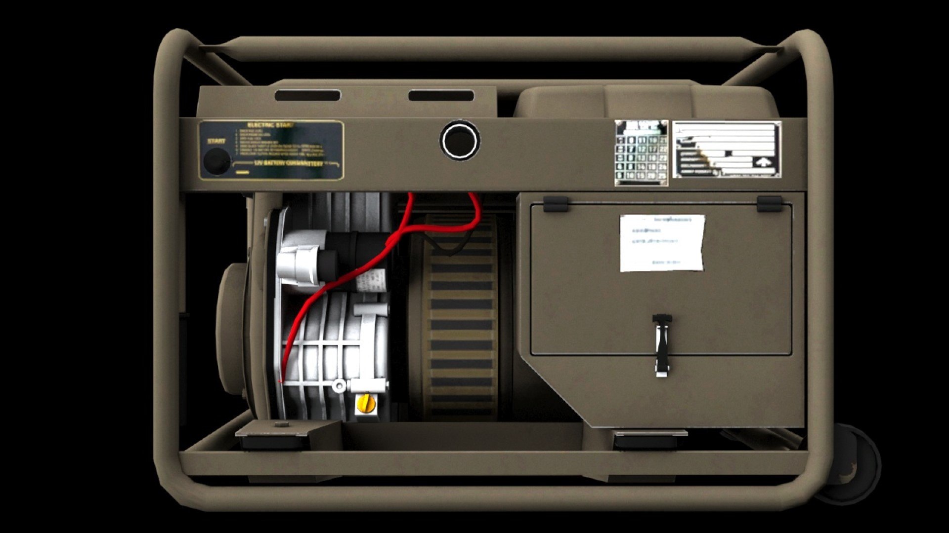 3D Military Generator - TurboSquid 2028211