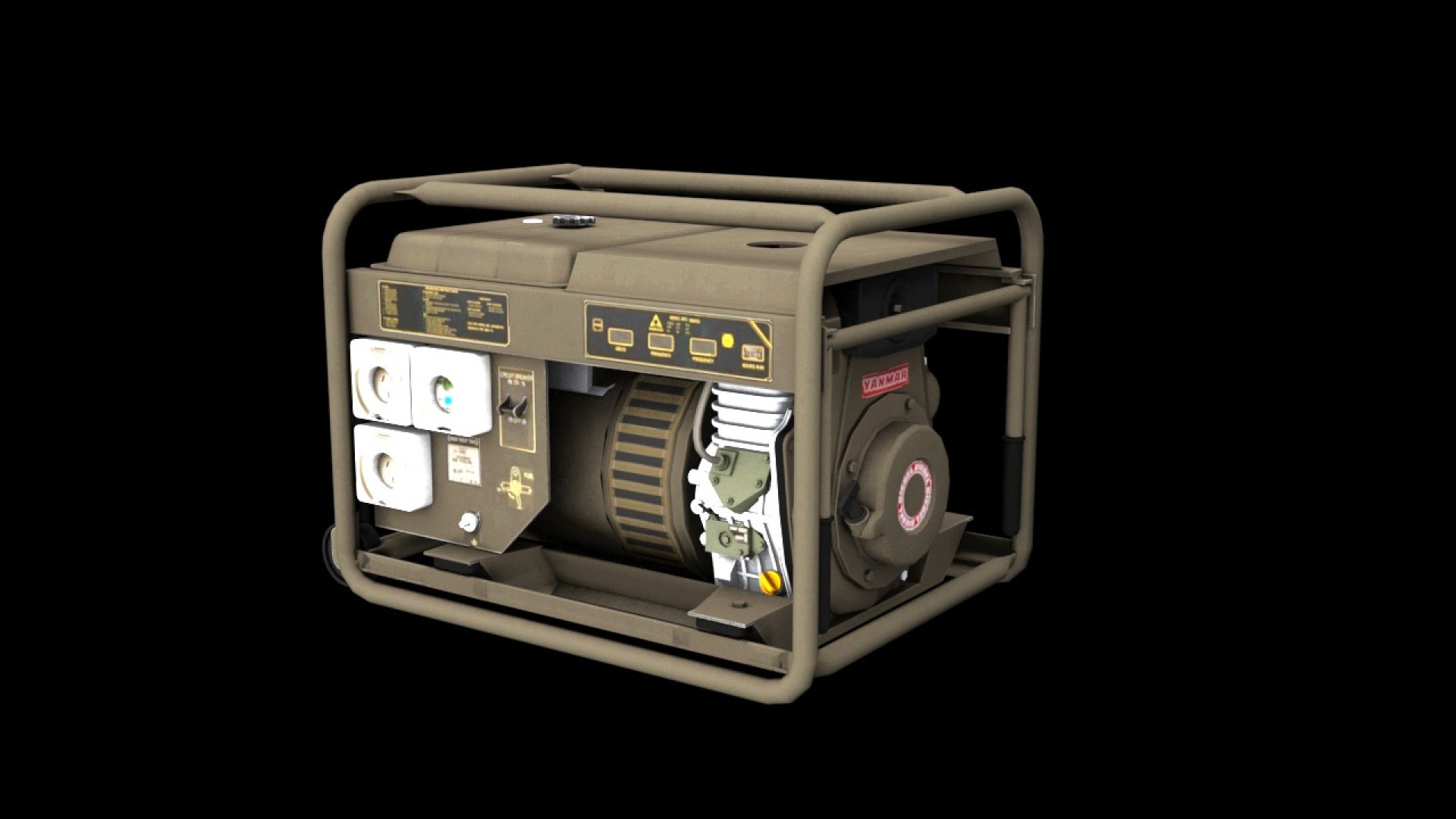 3D Military Generator - TurboSquid 2028211