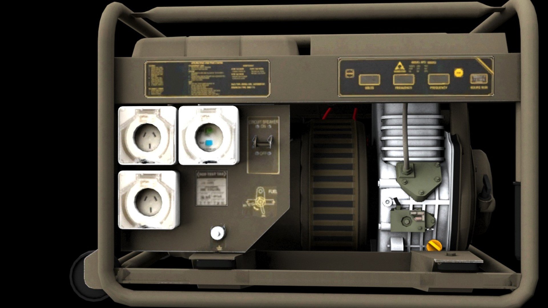 3D Military Generator - TurboSquid 2028211