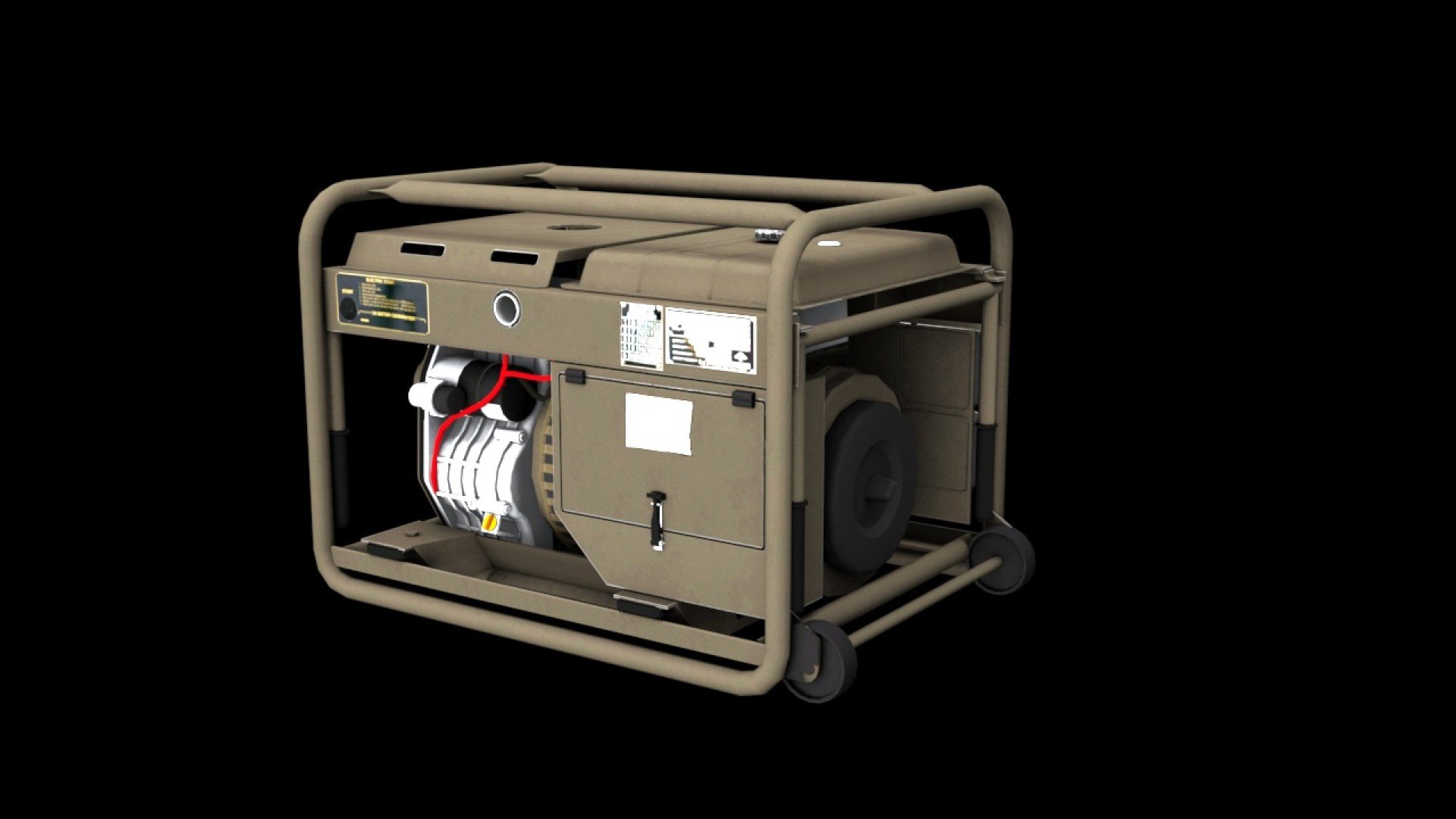 3D Military Generator - TurboSquid 2028211