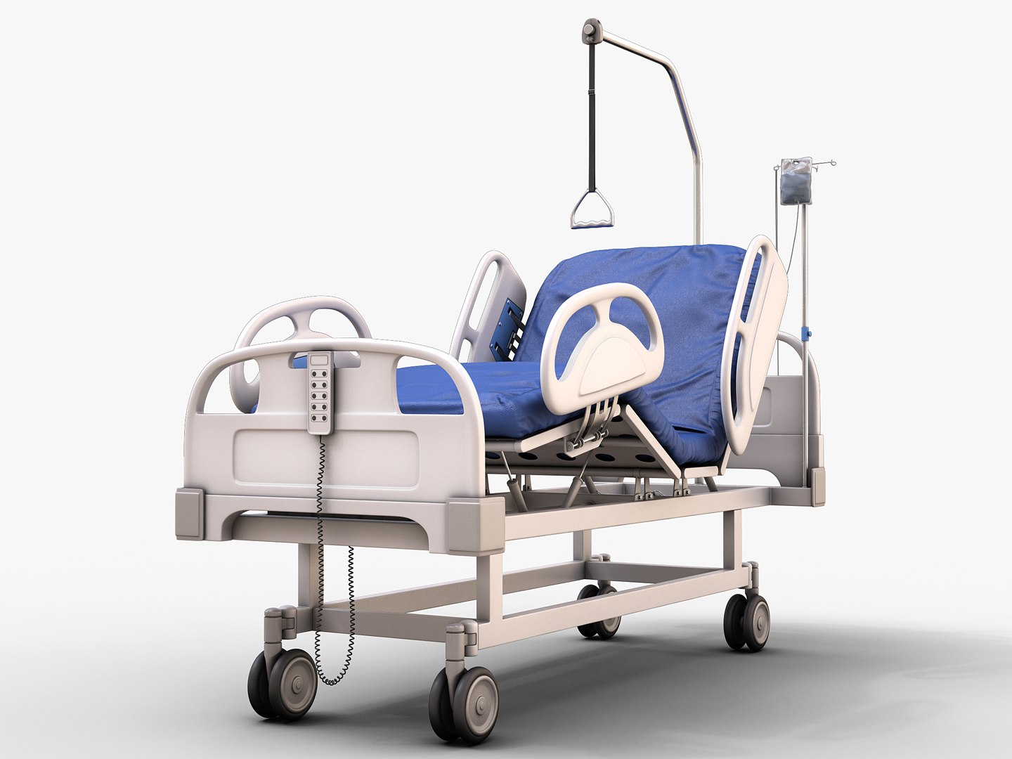 3D Hospital Bed Model - TurboSquid 1365944