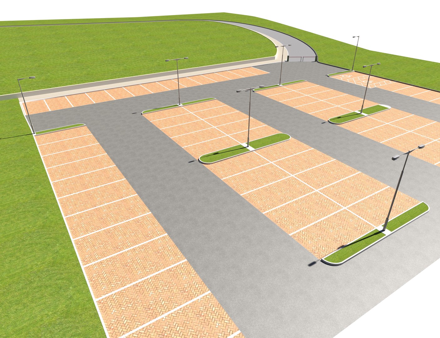 Car Park 3D Model - TurboSquid 1185927