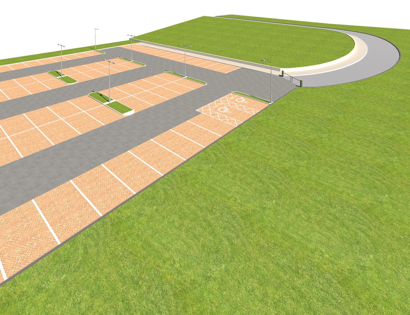 Car Park 3D Model - TurboSquid 1185927