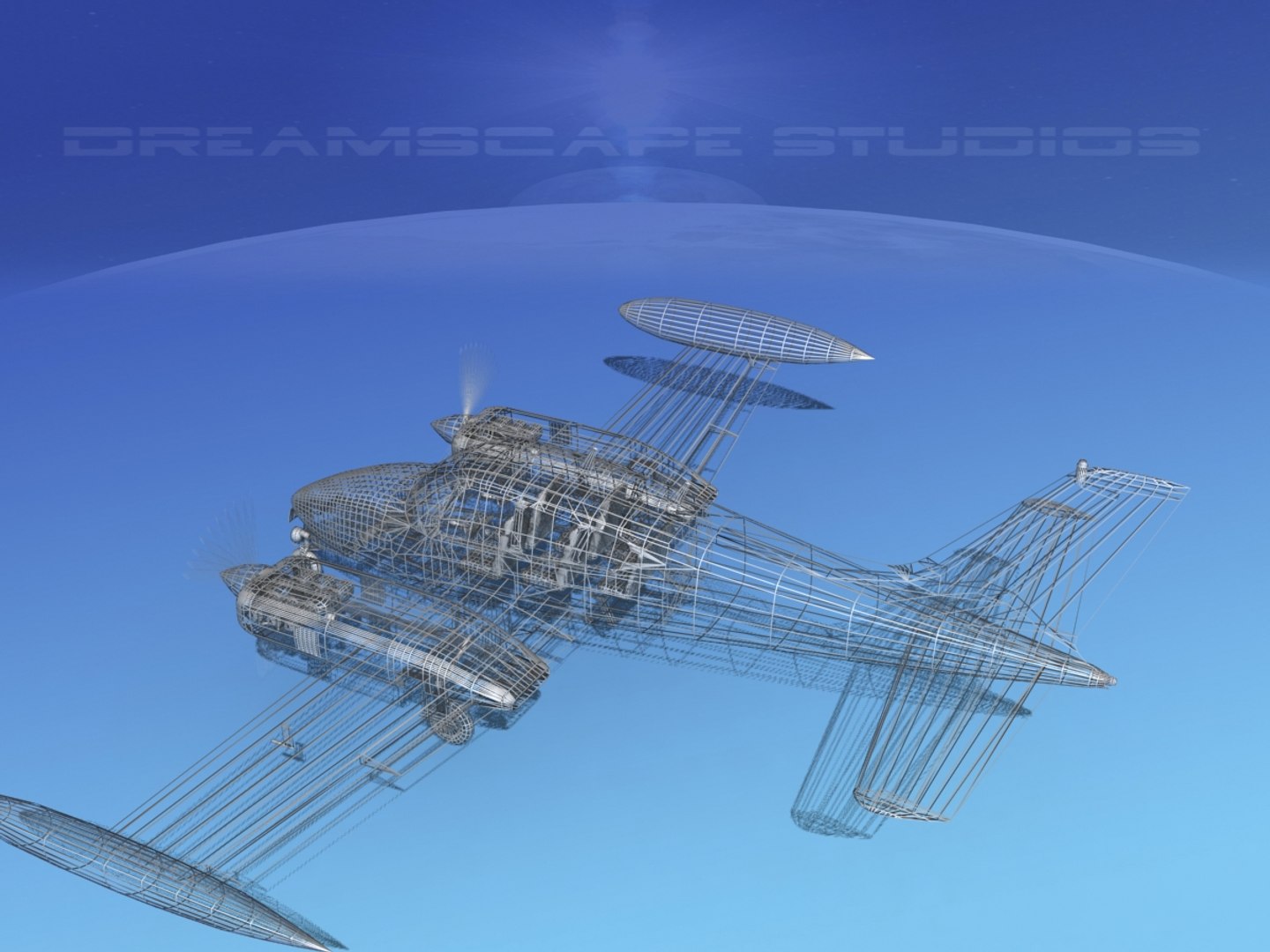 3D cockpit cessna 320 - TurboSquid 1165220
