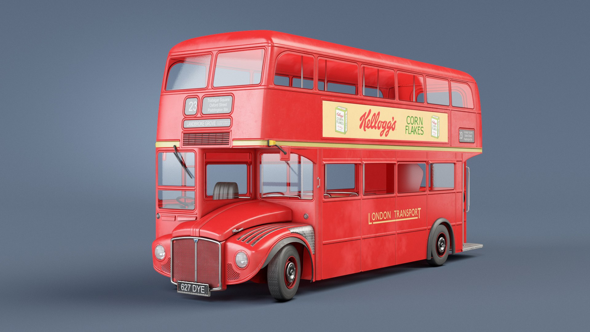 3D Model London Routemaster Bus - TurboSquid 1522586