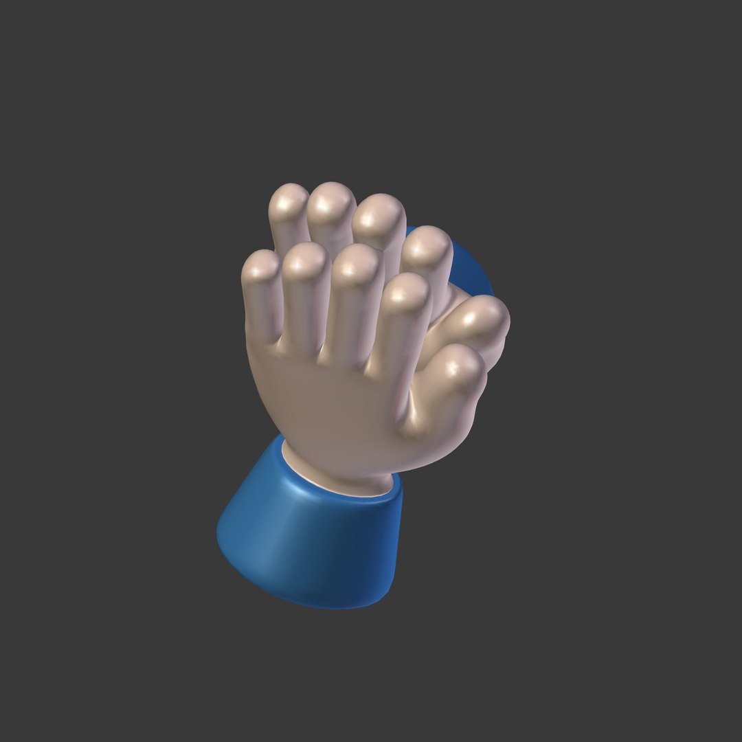 Cartoon Hand 3D Model - TurboSquid 1587881