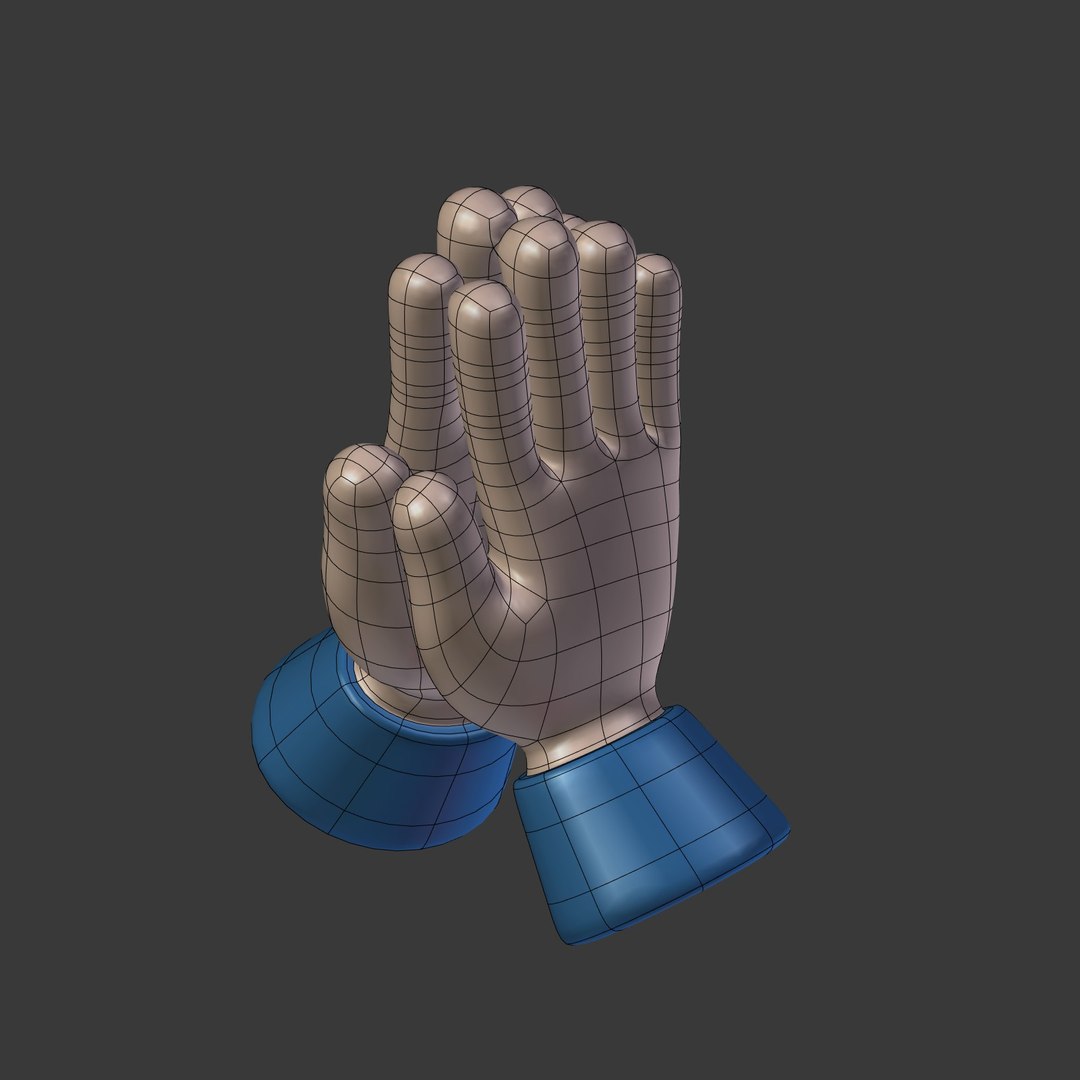 Cartoon Hand 3D Model - TurboSquid 1587881