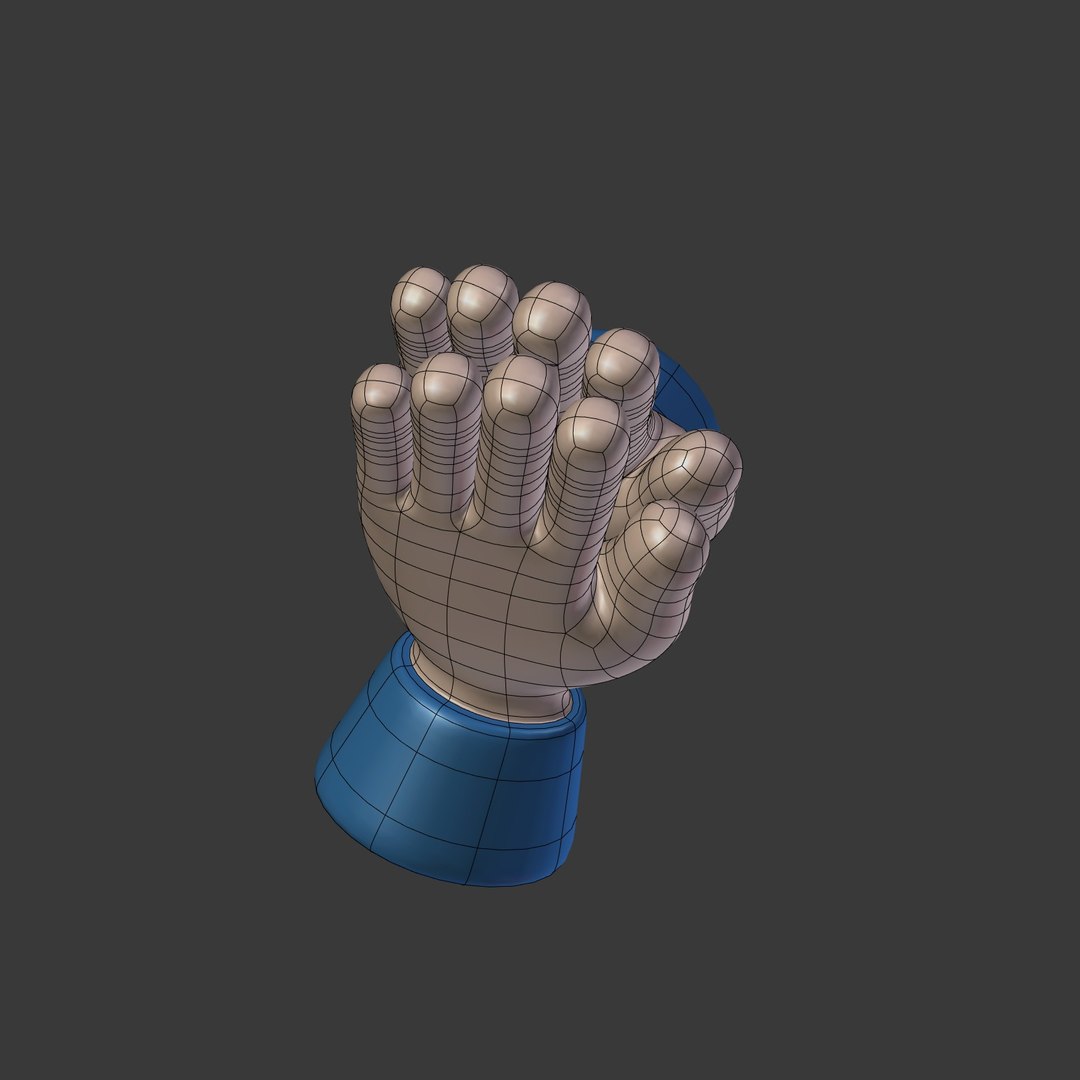 Cartoon Hand 3D Model - TurboSquid 1587881