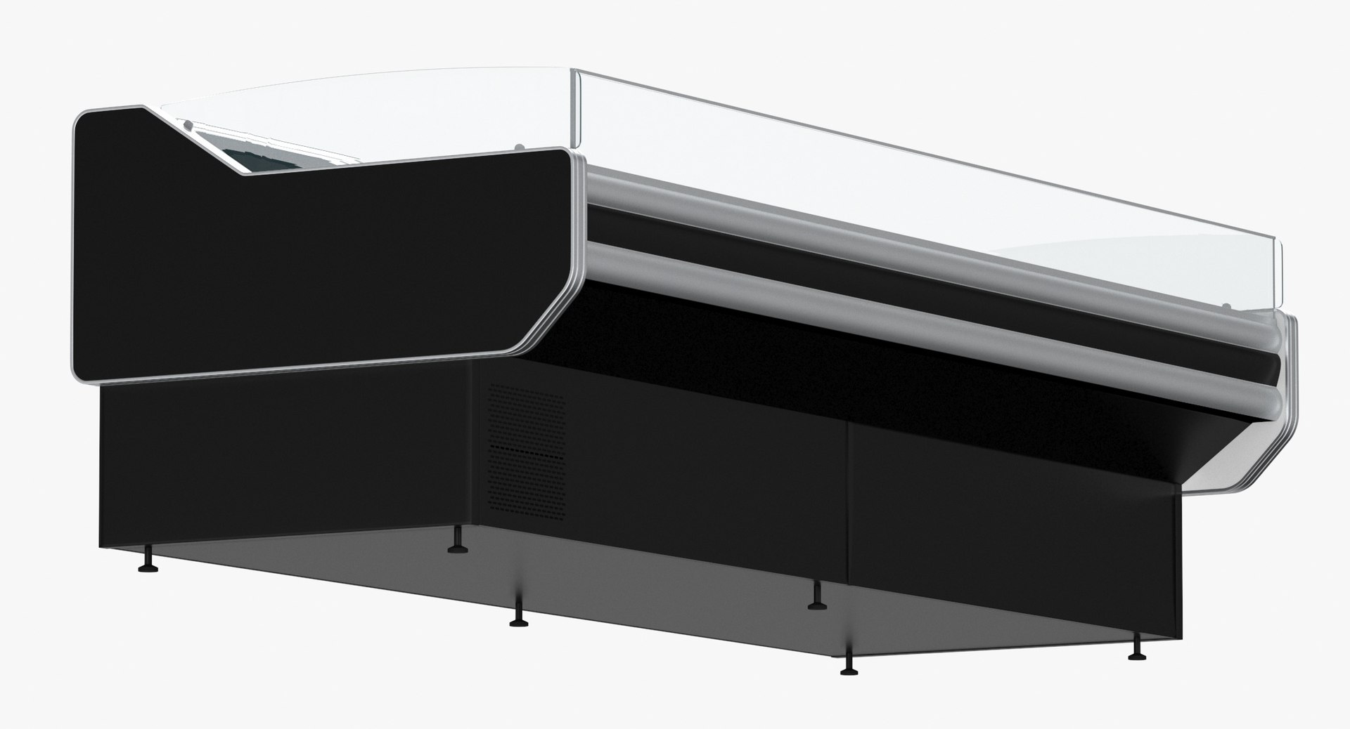 Horizontal Refrigerator Display Large Freezer Open 3D Model ...