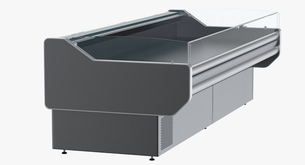 Horizontal Refrigerator Display Large Freezer Open 3D model ...