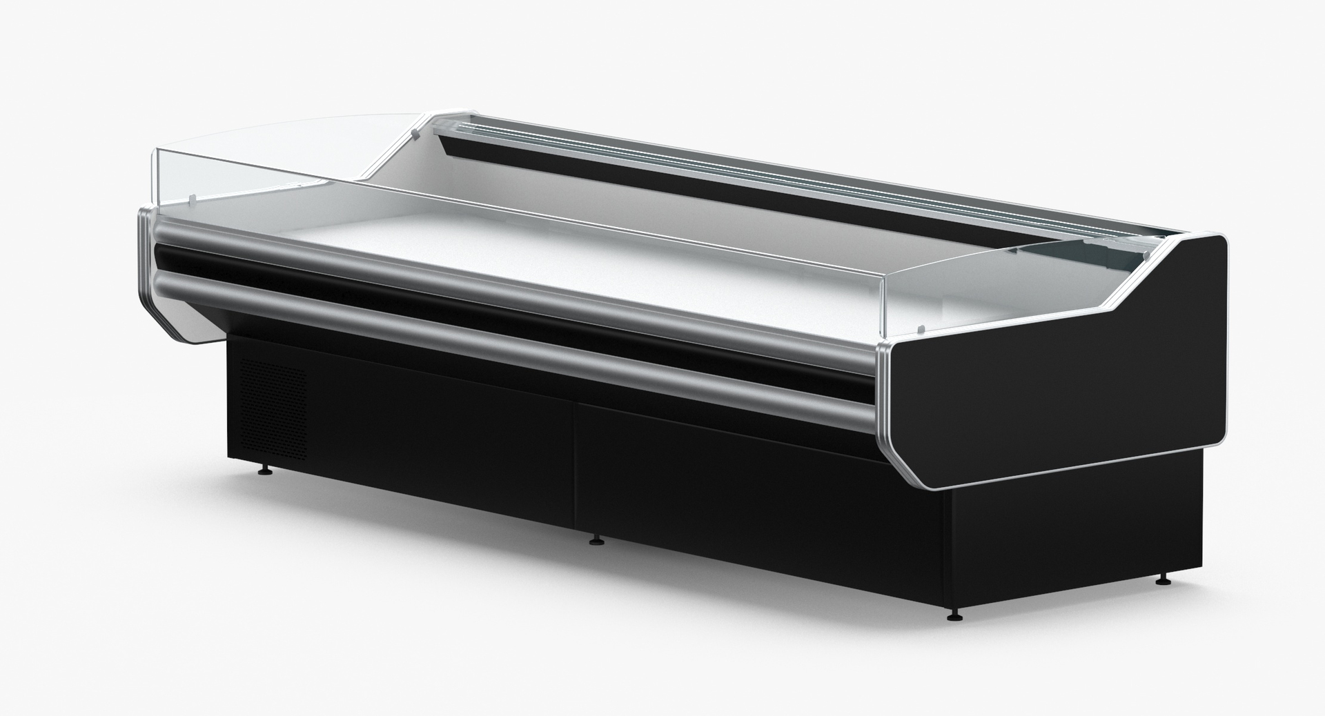 Horizontal Refrigerator Display Large Freezer Open 3D Model ...