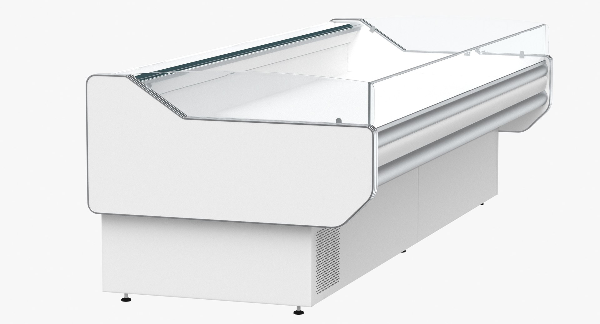 Horizontal Refrigerator Display Large Freezer Open 3D Model ...