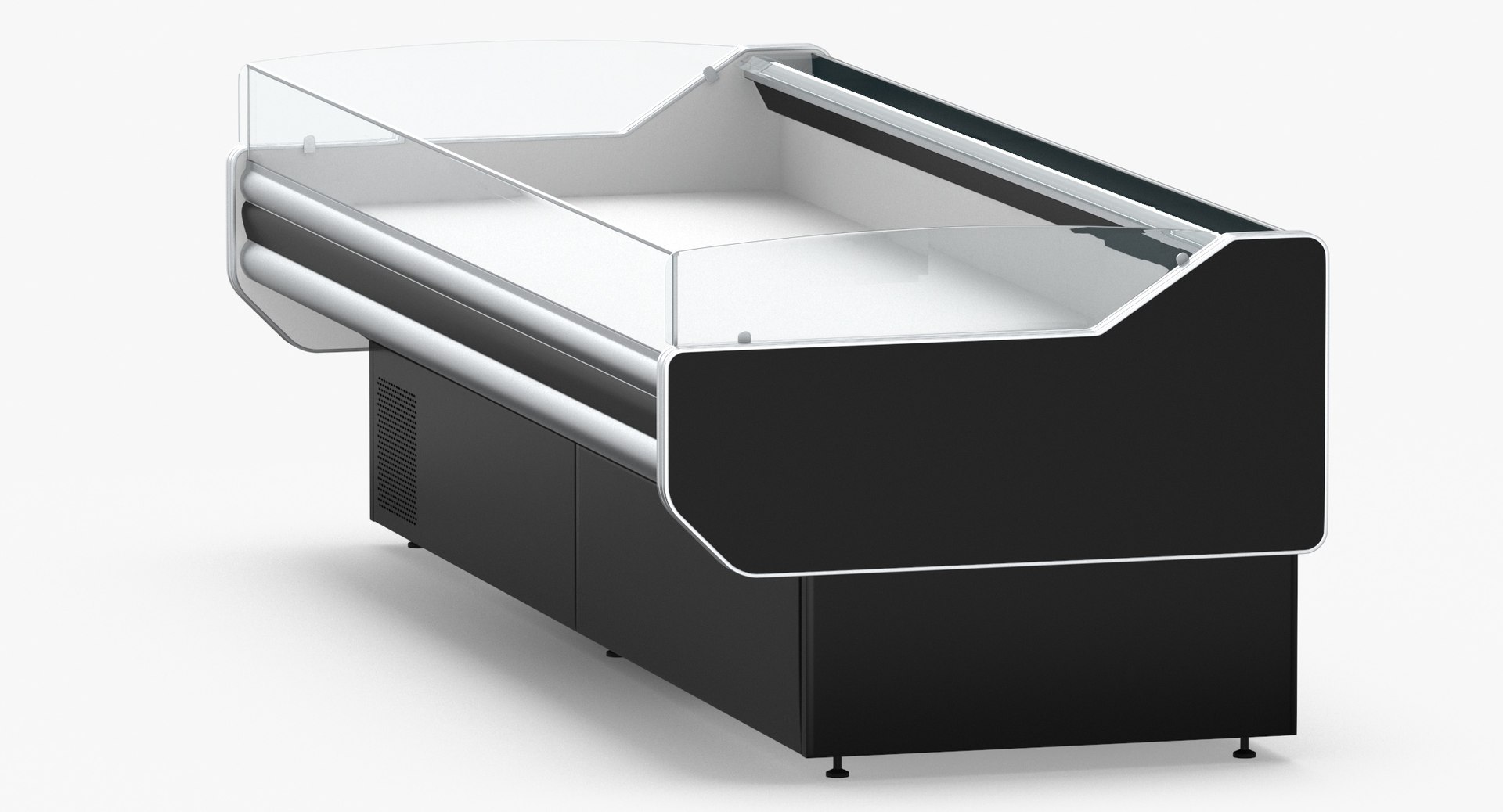 Horizontal Refrigerator Display Large Freezer Open 3D Model ...