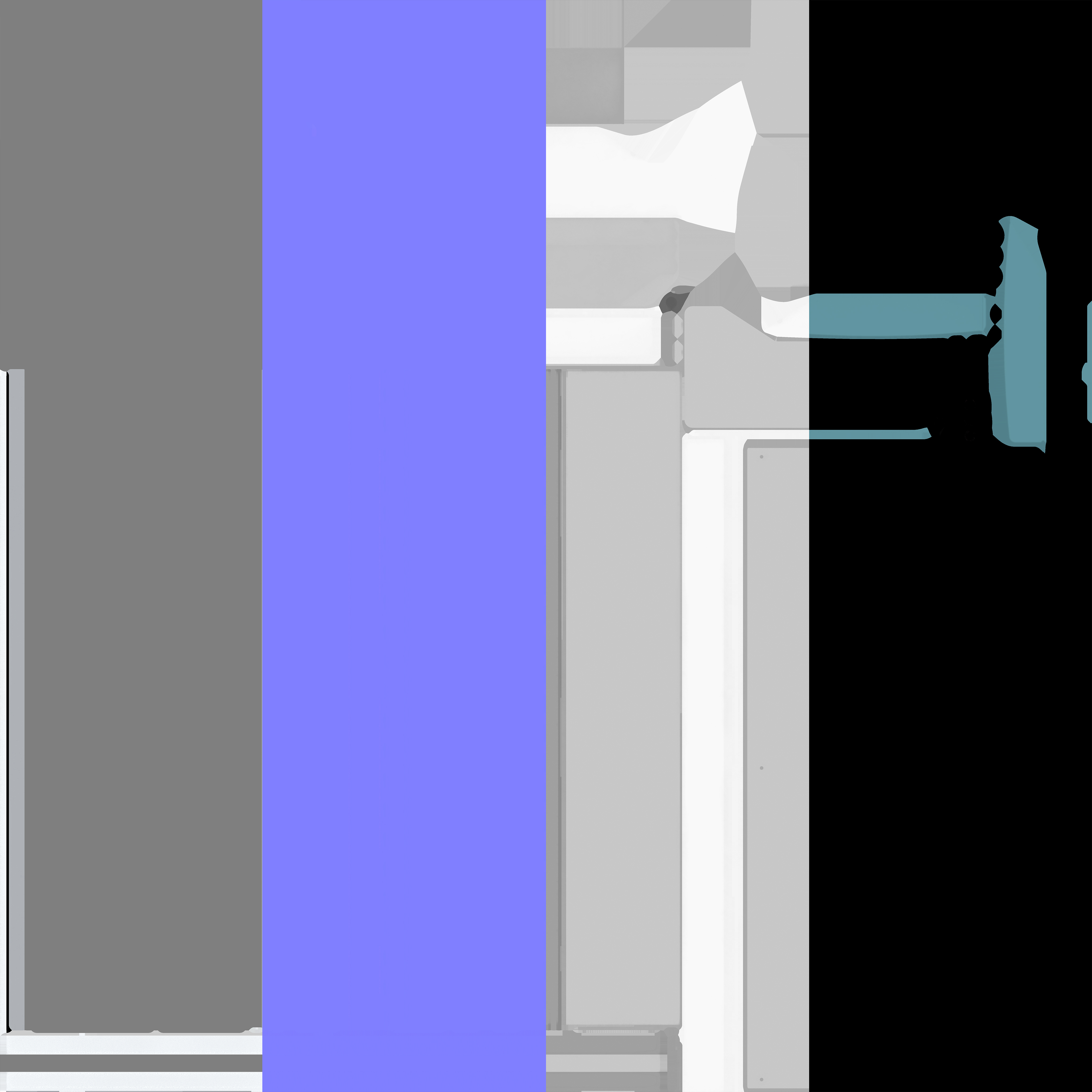 Horizontal Refrigerator Display Large Freezer Open 3D model ...