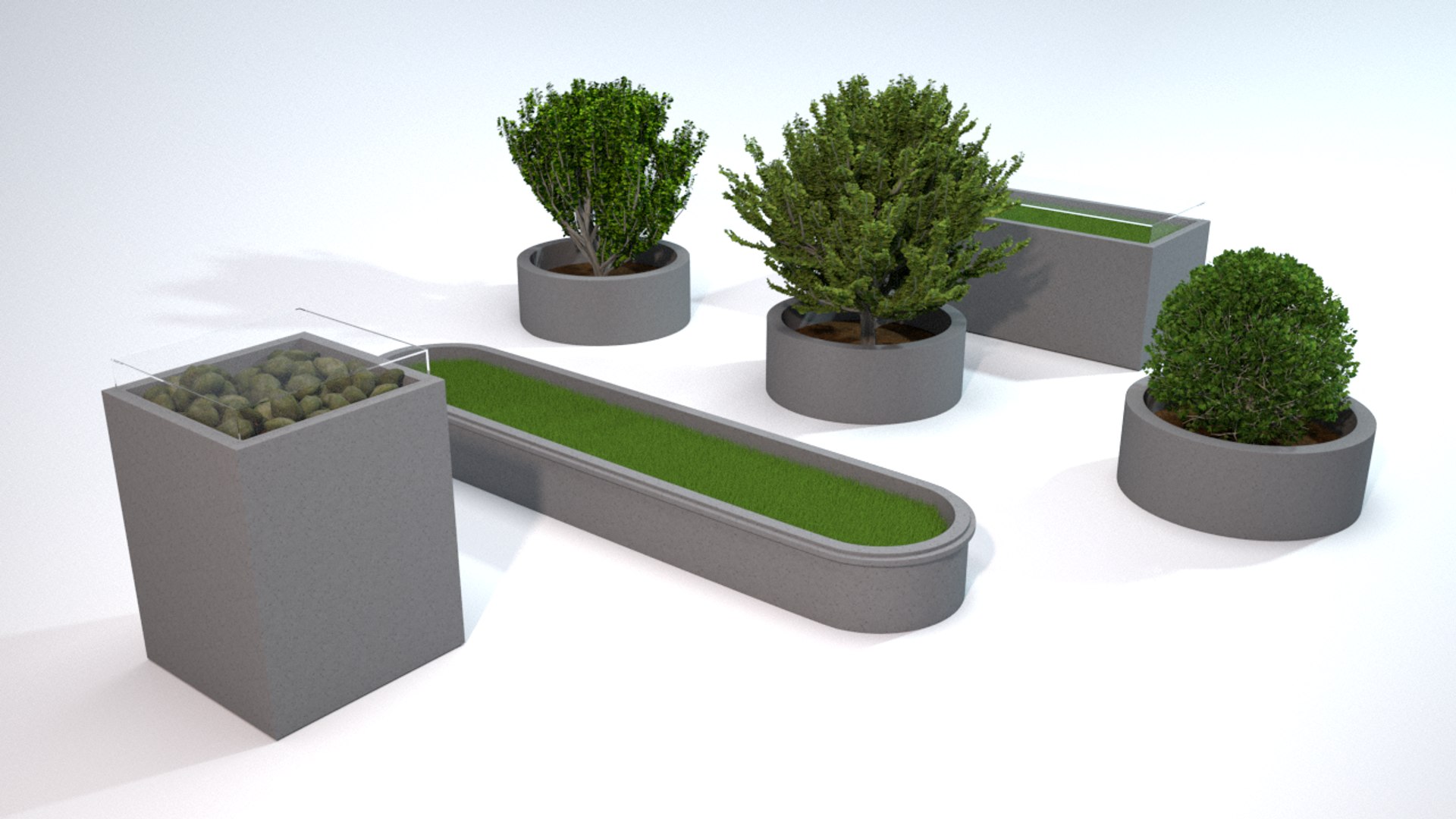 Decorative Granite Blocks 3D Model - TurboSquid 1346004